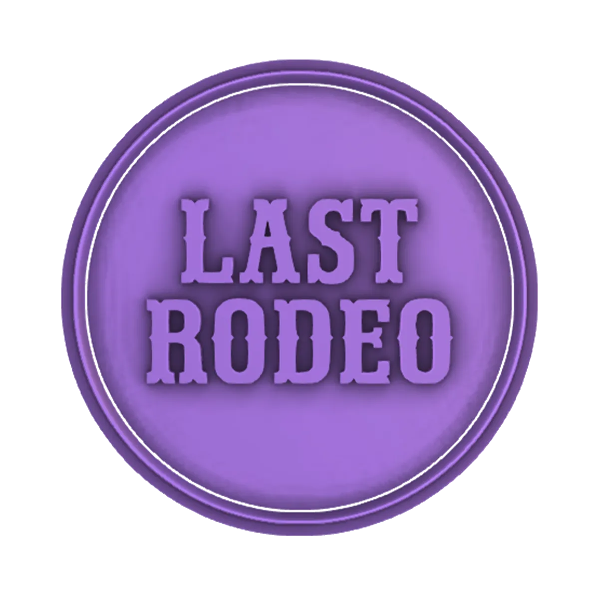 Last Rodeo Cookie Cutter – Bachelorette Party Western Stamp