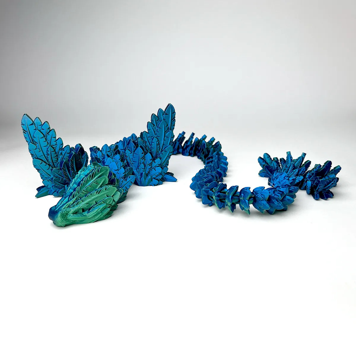 Flying Serpent – 66cm Feathered 3D Printed Dragon Fidget