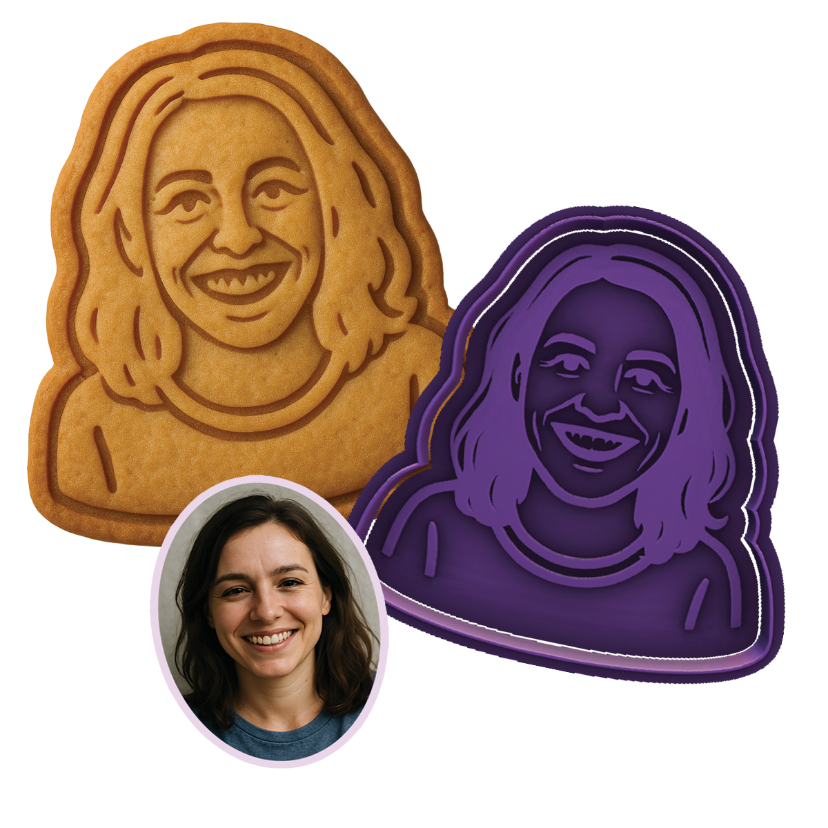 Custom Face Cookie Cutter | Personalised from Your Photo