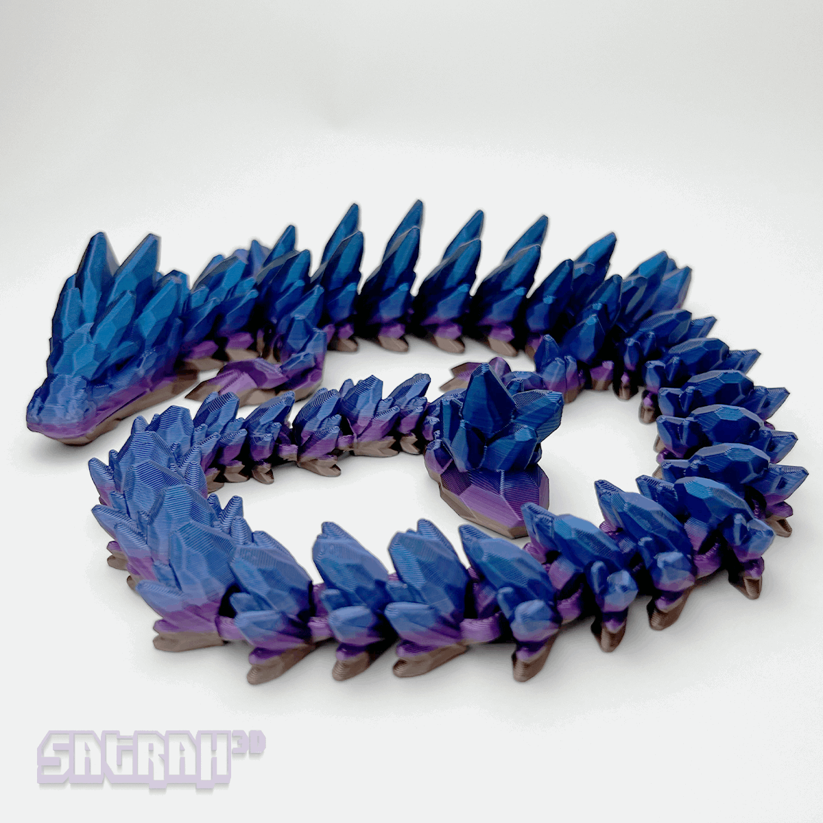 Gemstone Dragon – Majestic Articulated Fantasy Creature | Satrah 3D