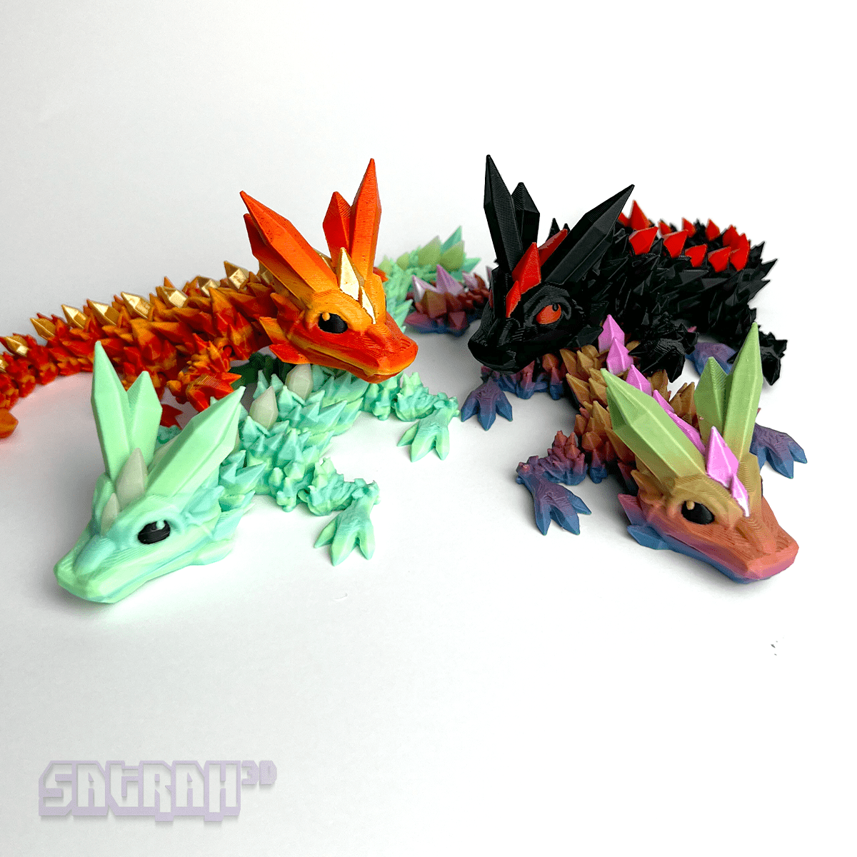 Unleash a Mini Mystery Crystal Dragon: Articulated, Surprise Colors!