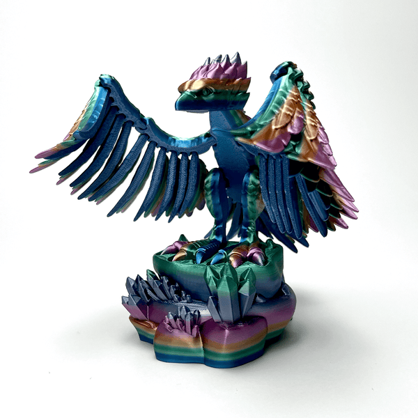 Articulated Phoenix | 3D Printed Flexi Bird Fidget Toy
