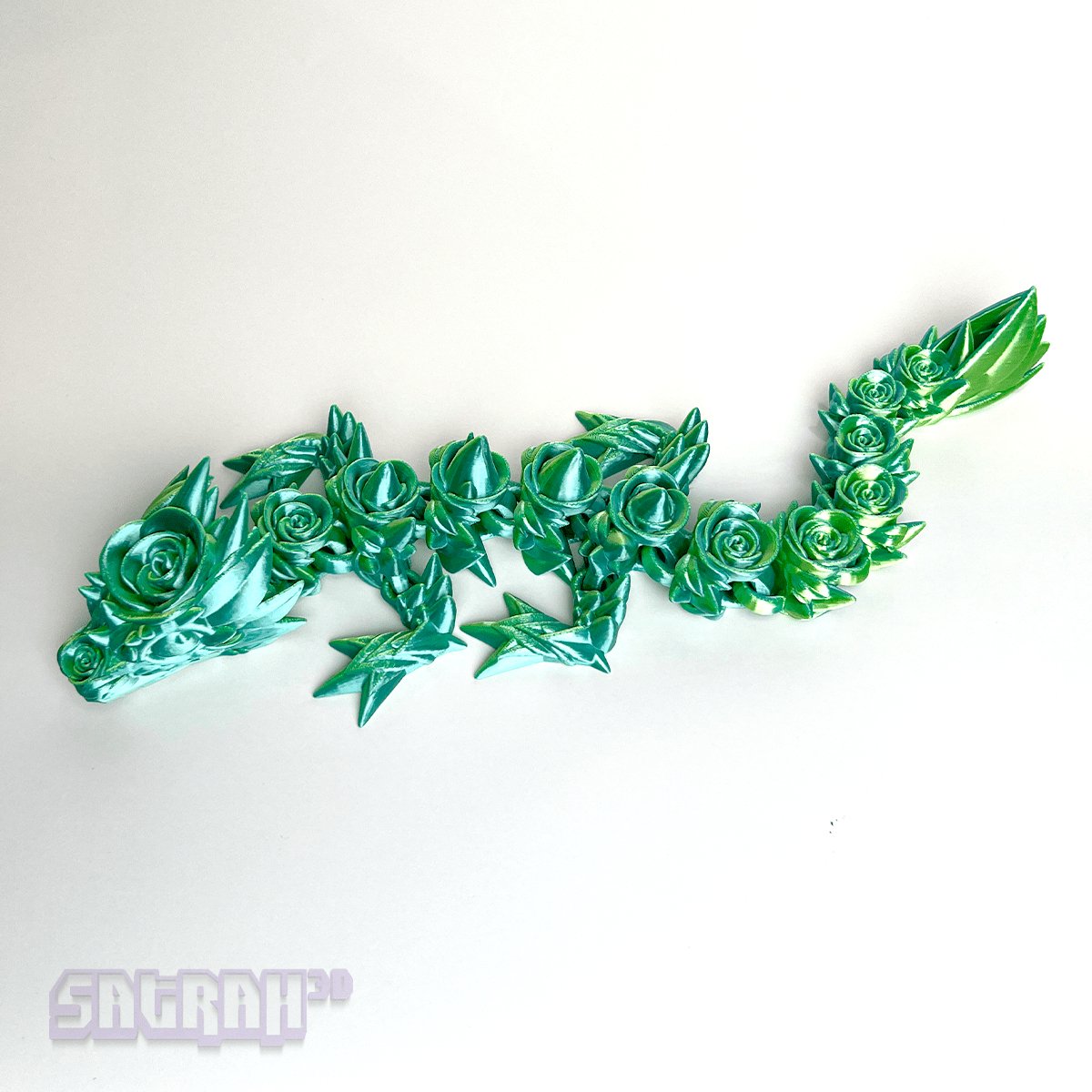 Baby Rose Dragon - Articulated Fidget Dragon | Satrah 3D