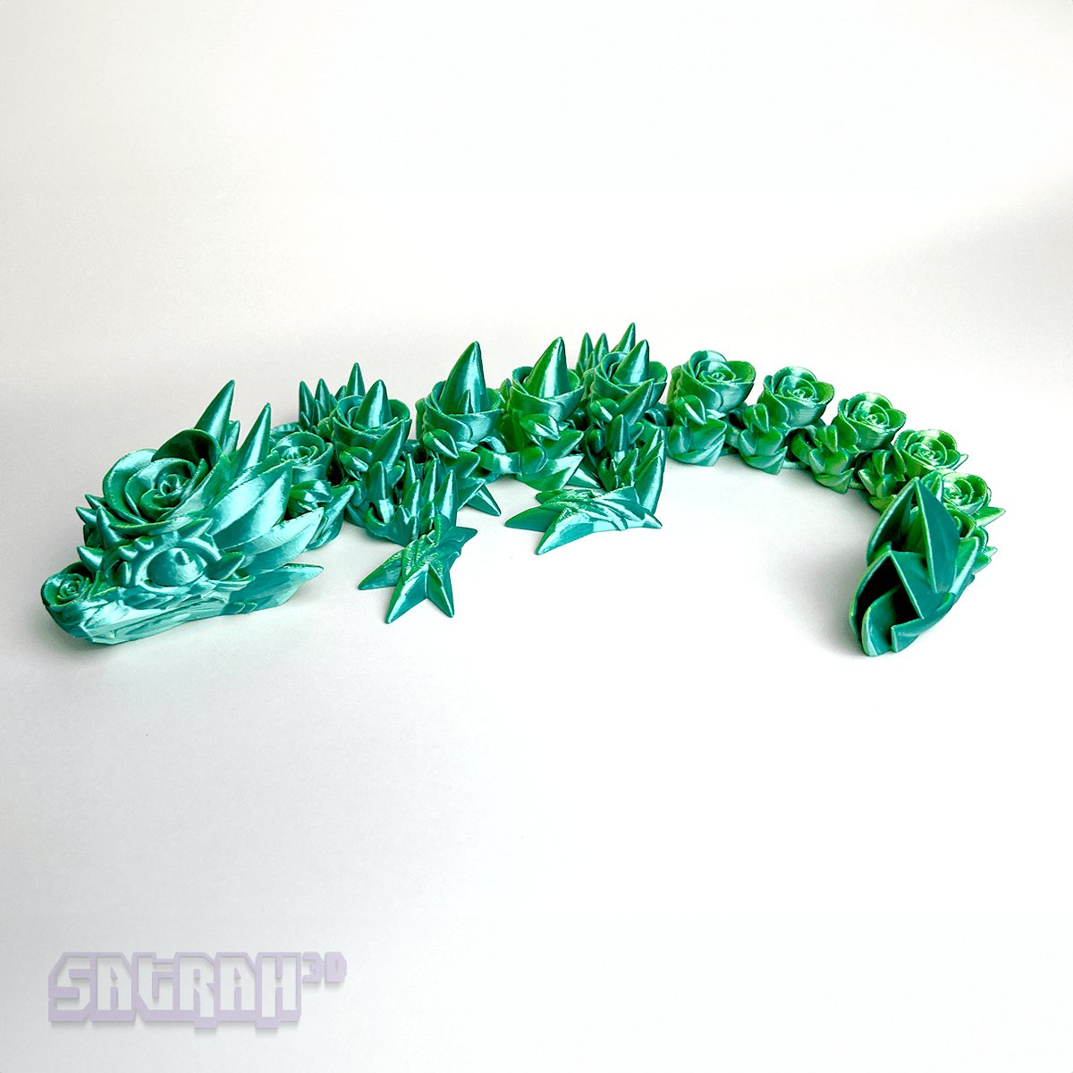 Baby Rose Dragon - Articulated Fidget Dragon | Satrah 3D