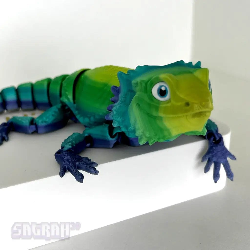 3D Printed Bearded Dragon Fidget Toy - Articulated & Lifelike | Satrah 3D