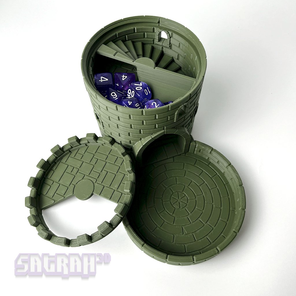 Castle Dice Tower - Perfect for Dungeons & Dragons | Satrah 3D