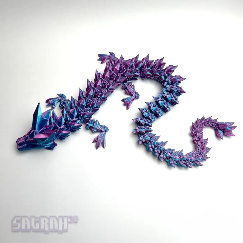 Crystal Dragon Articulated Flexi Fidget by Satrah 3D