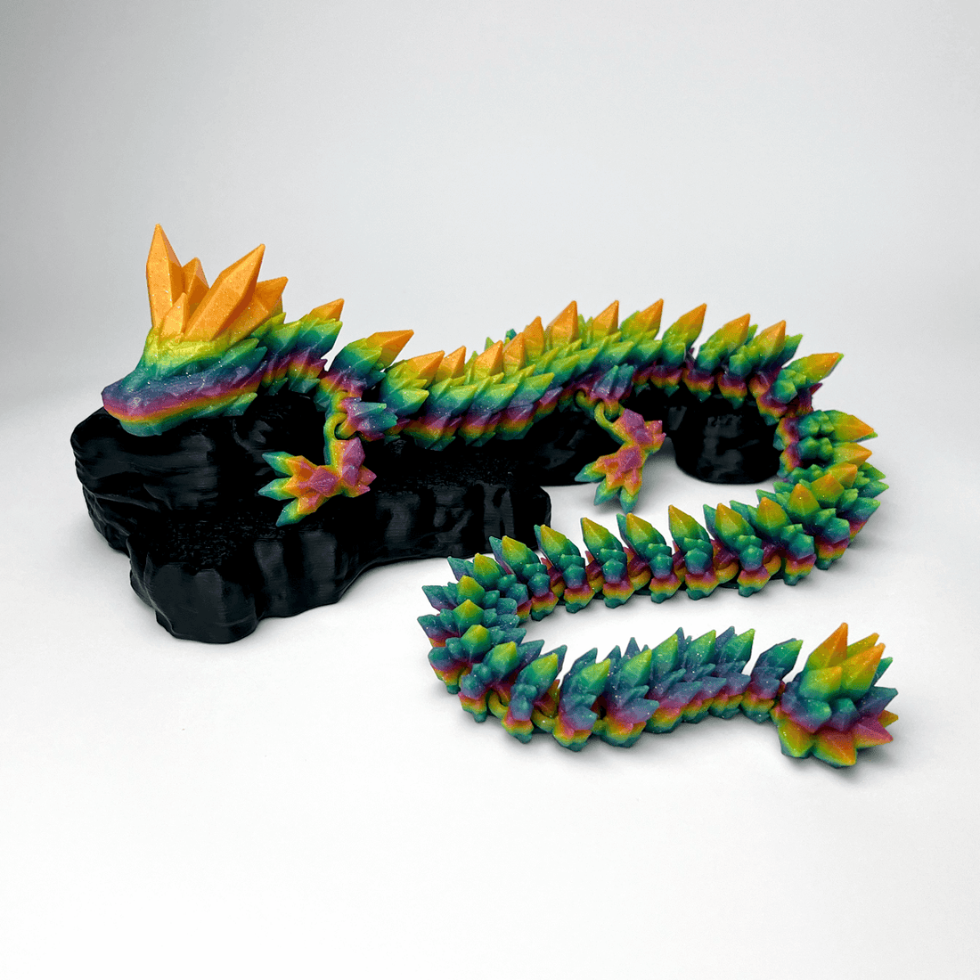 Crystal Dragon | 3D Printed Articulated Dragon Australia – Satrah 3D