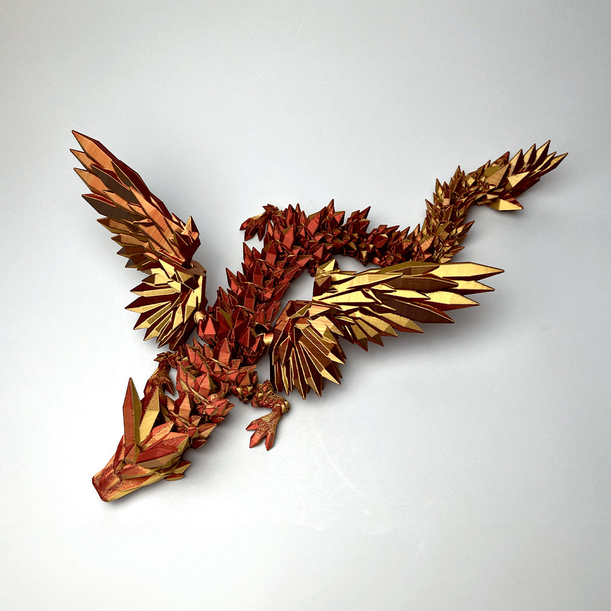 Crystal Wing Dragon | Articulated 3D Printed Dragon with Wings