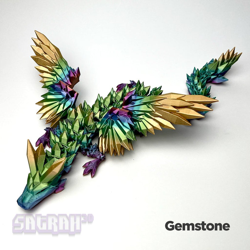 Crystal Wing Dragon Articulated Fidget by Satrah 3D