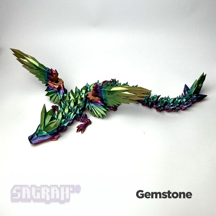 Crystal Wing Dragon Articulated Fidget by Satrah 3D