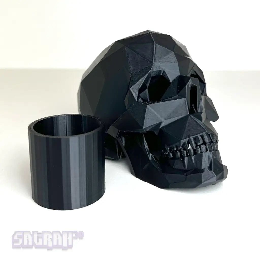 Geometric Skull Planter – Edgy Modern Design for Your Greenery by Satrah 3D