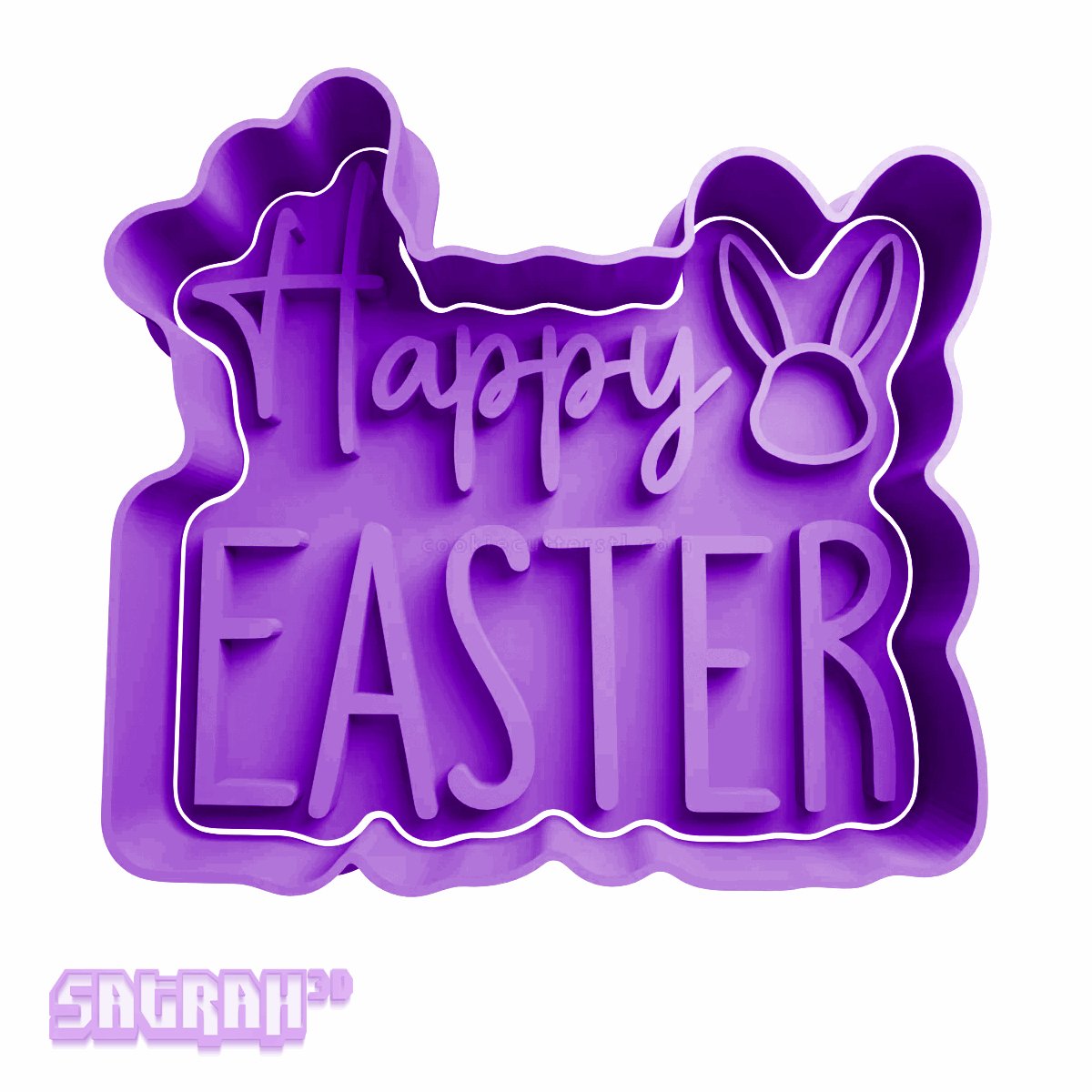 Happy Easter Cookie Cutter | Satrah 3D