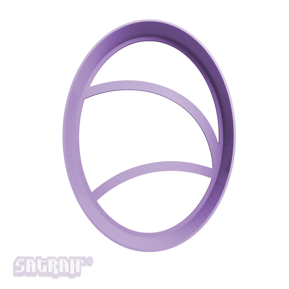Oval Cookie Cutter | Satrah 3D
