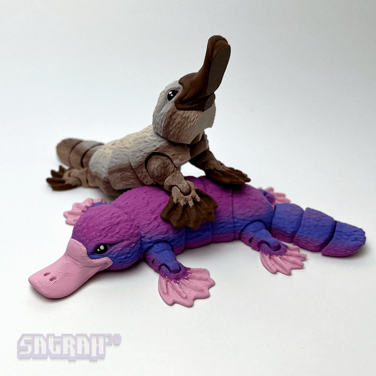 Articulated Flexi Platypus - Eco-Friendly 3D Printed Fidget Toy ...
