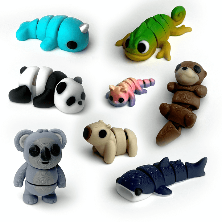 3D Printed Articulated Animals Fidgets