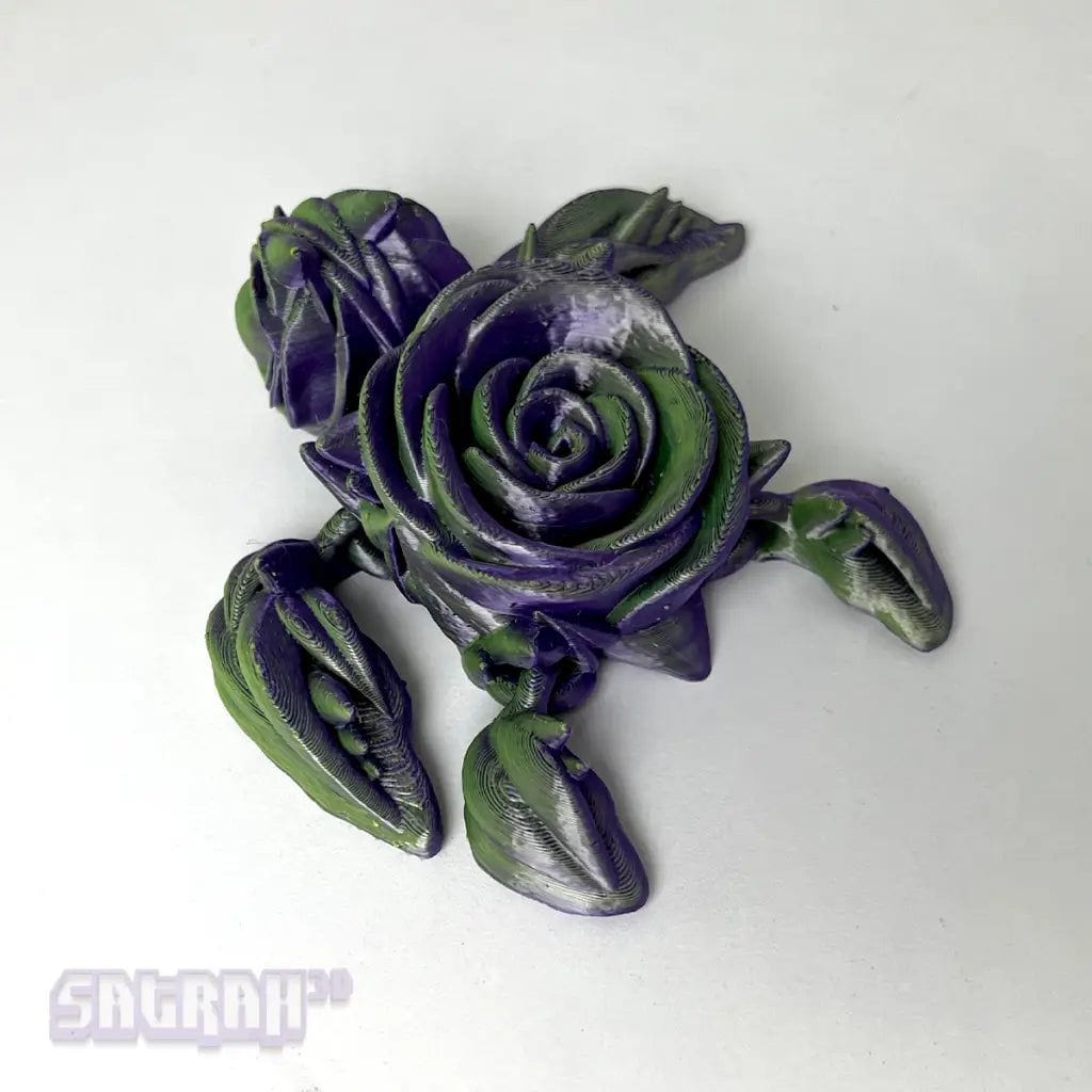 Rose Turtle – Articulated 3D Printed Desk Fidget | Satrah 3D