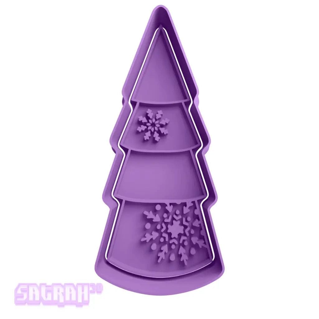 Slim Christmas Tree Cookie Cutter | Satrah 3D