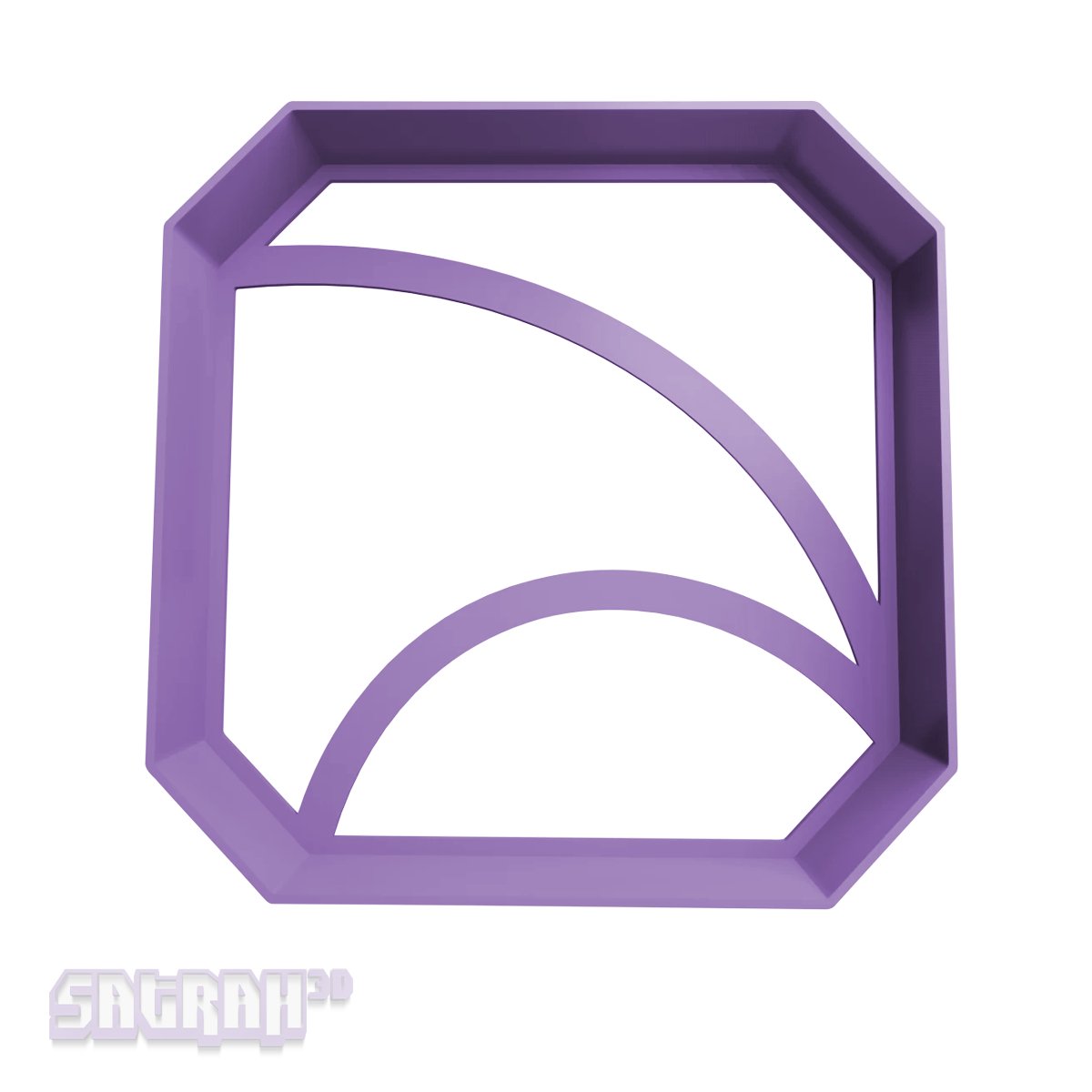 Stretched Octagon Cookie Cutter | Satrah 3D