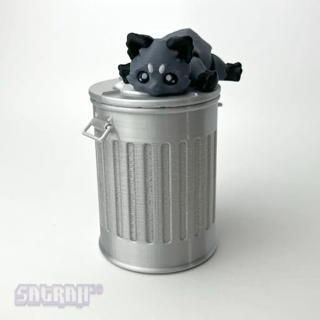 Trash Panda - Eco-friendly 3D Printed Raccoon with Trash Can and Banana ...