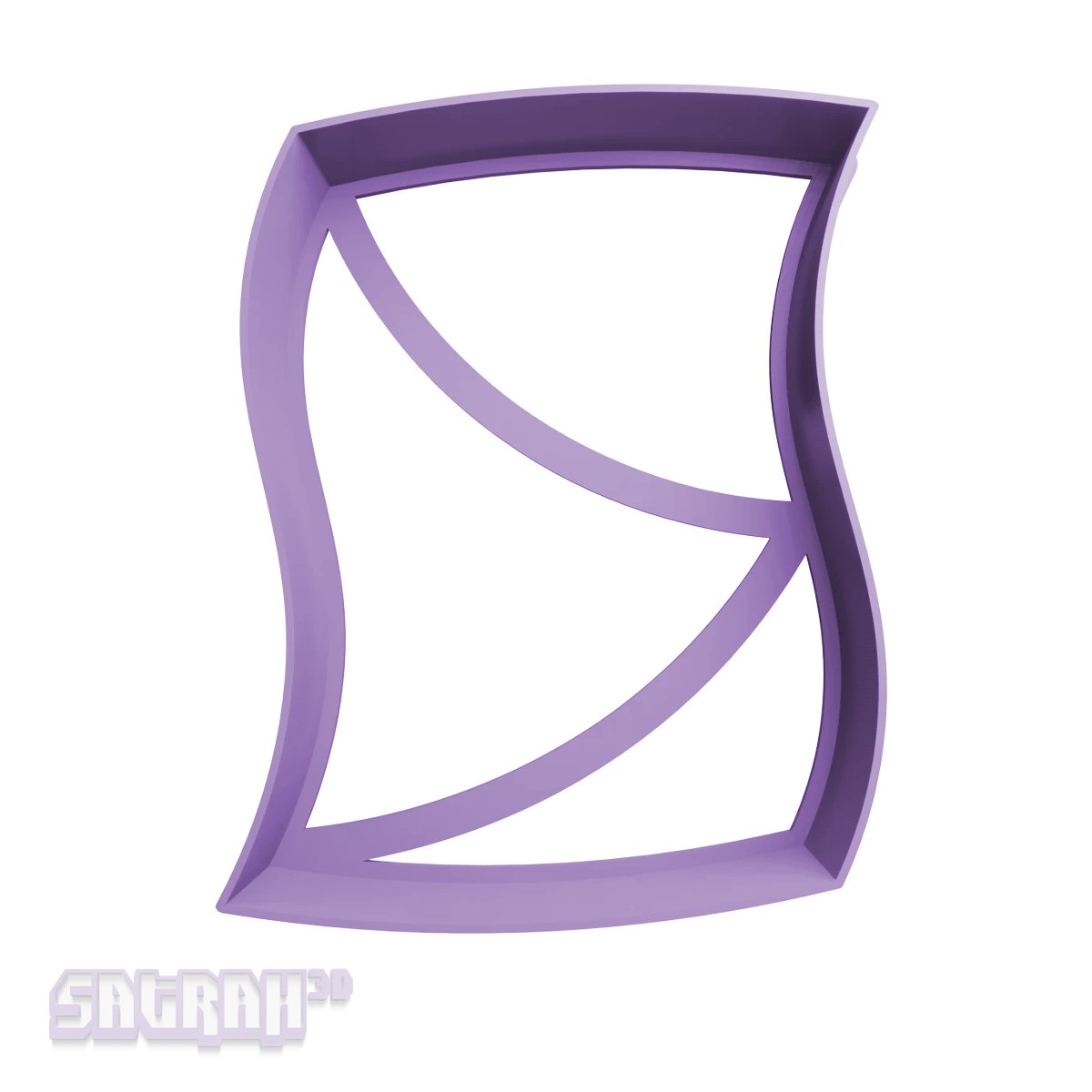 Wavy Rectangle Cookie Cutter | Satrah 3D